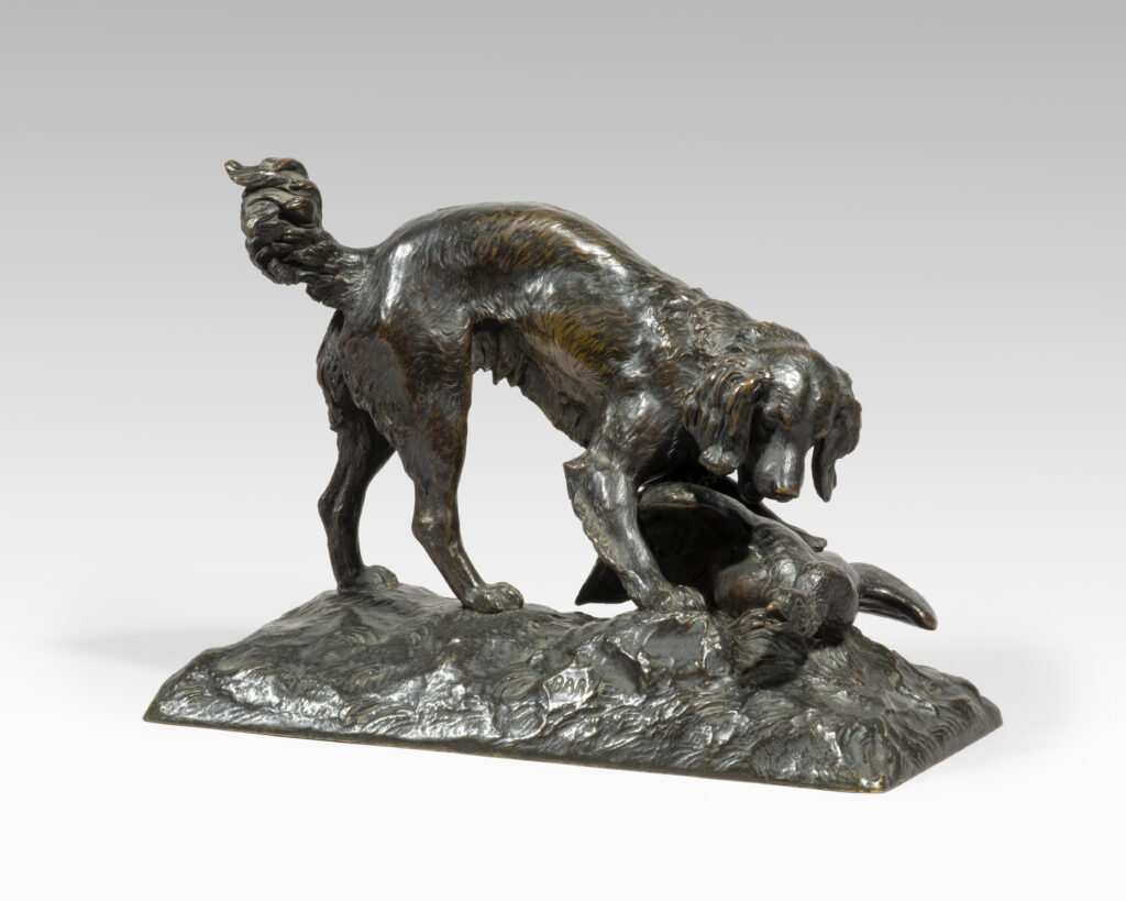 SPANIEL STOPPING ON A GOOSE - Galeries Nicolas Bourriaud